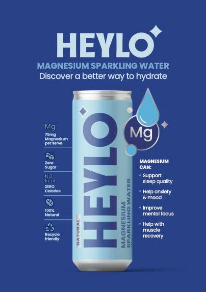 Magnesium Sparkling Water - Natural – Heylo MG